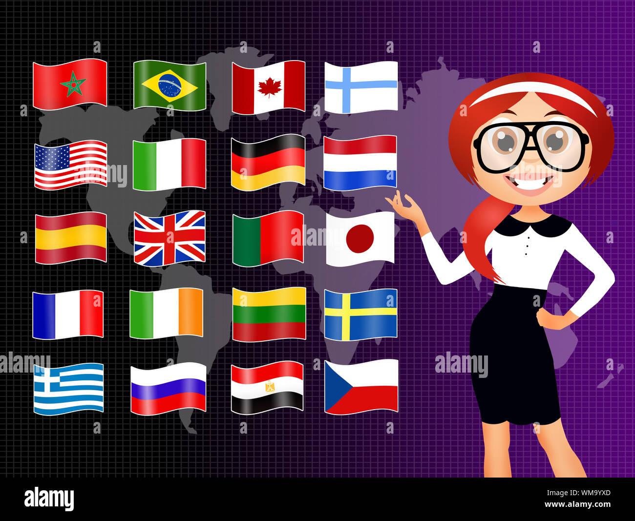 flags of the world Stock Photo - Alamy