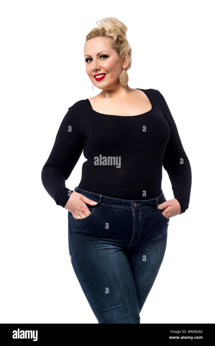 Modern woman giving a stylish look Stock Photo - Alamy