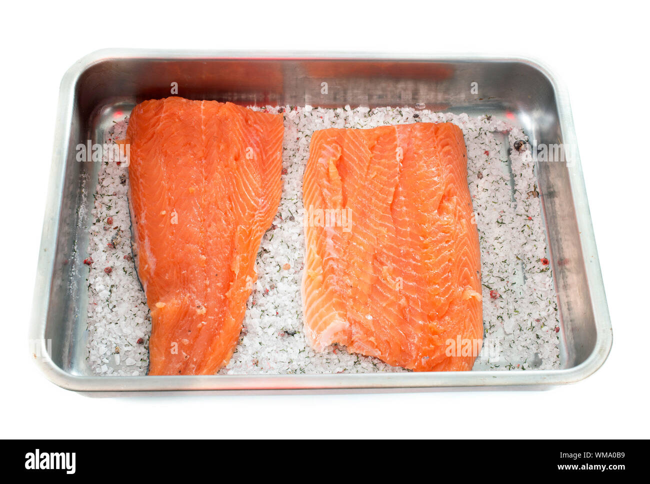 brine salt in front of white background Stock Photo - Alamy