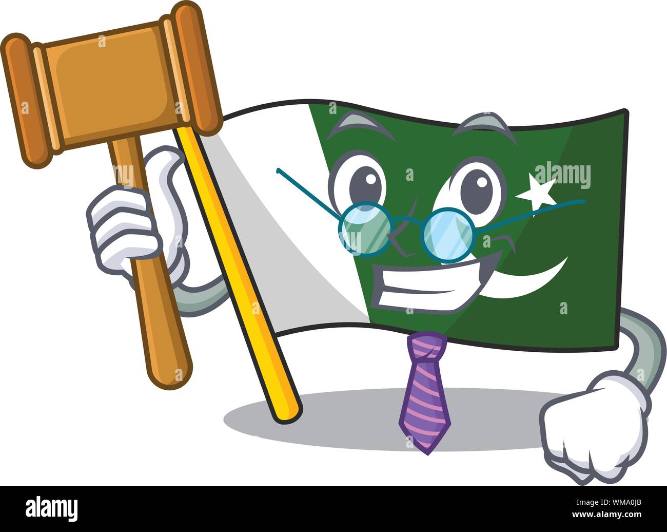 Judge flag pakistan isolated in the cartoon Stock Vector Image & Art ...