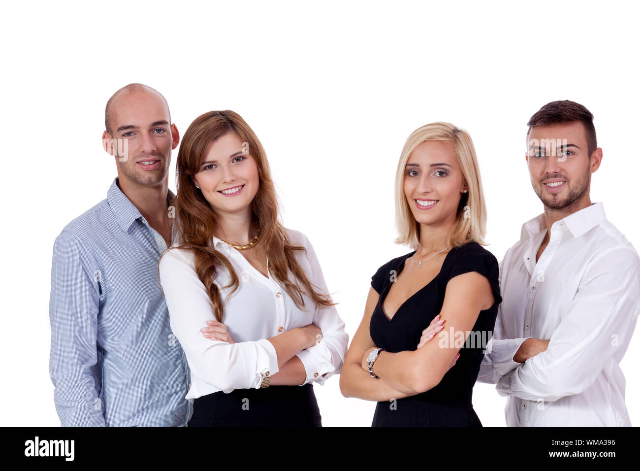 happy people business team group together Stock Photo - Alamy