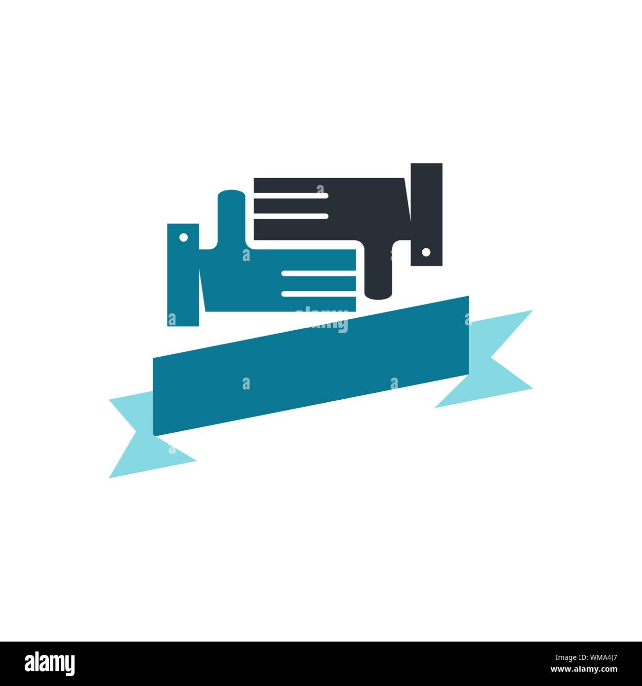 Commitment Teamwork Together Business Logo Illustration Vector Stock ...