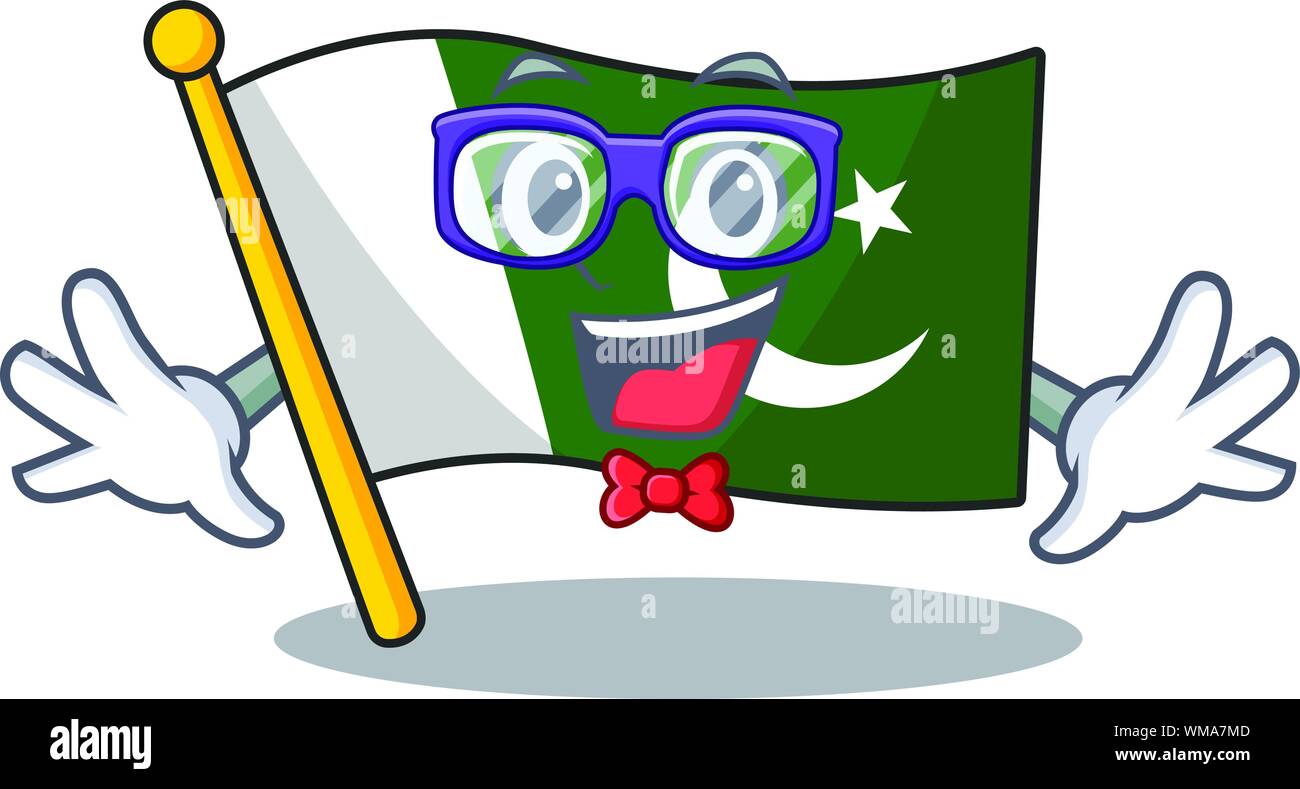 Geek flag pakistan character in shaped mascot Stock Vector Image & Art ...