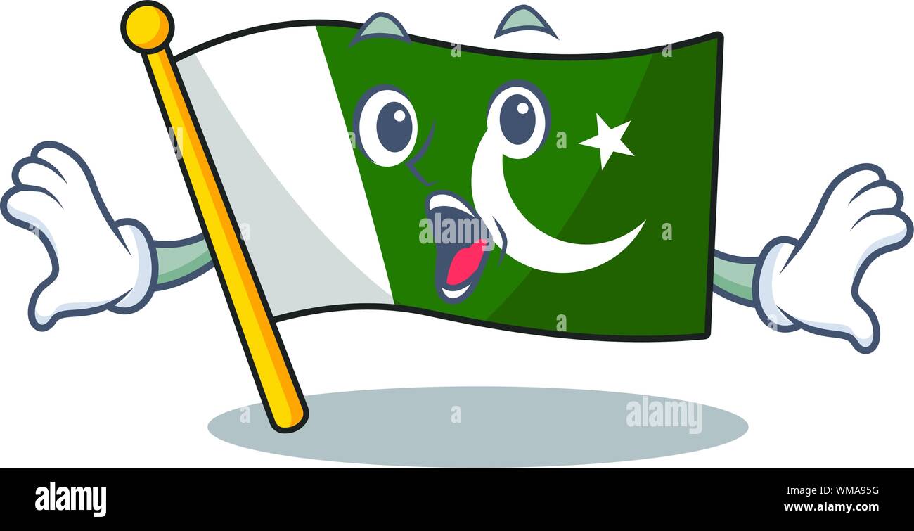 Surprised pakistan mascot flag in cartoon drawer Stock Vector Image ...