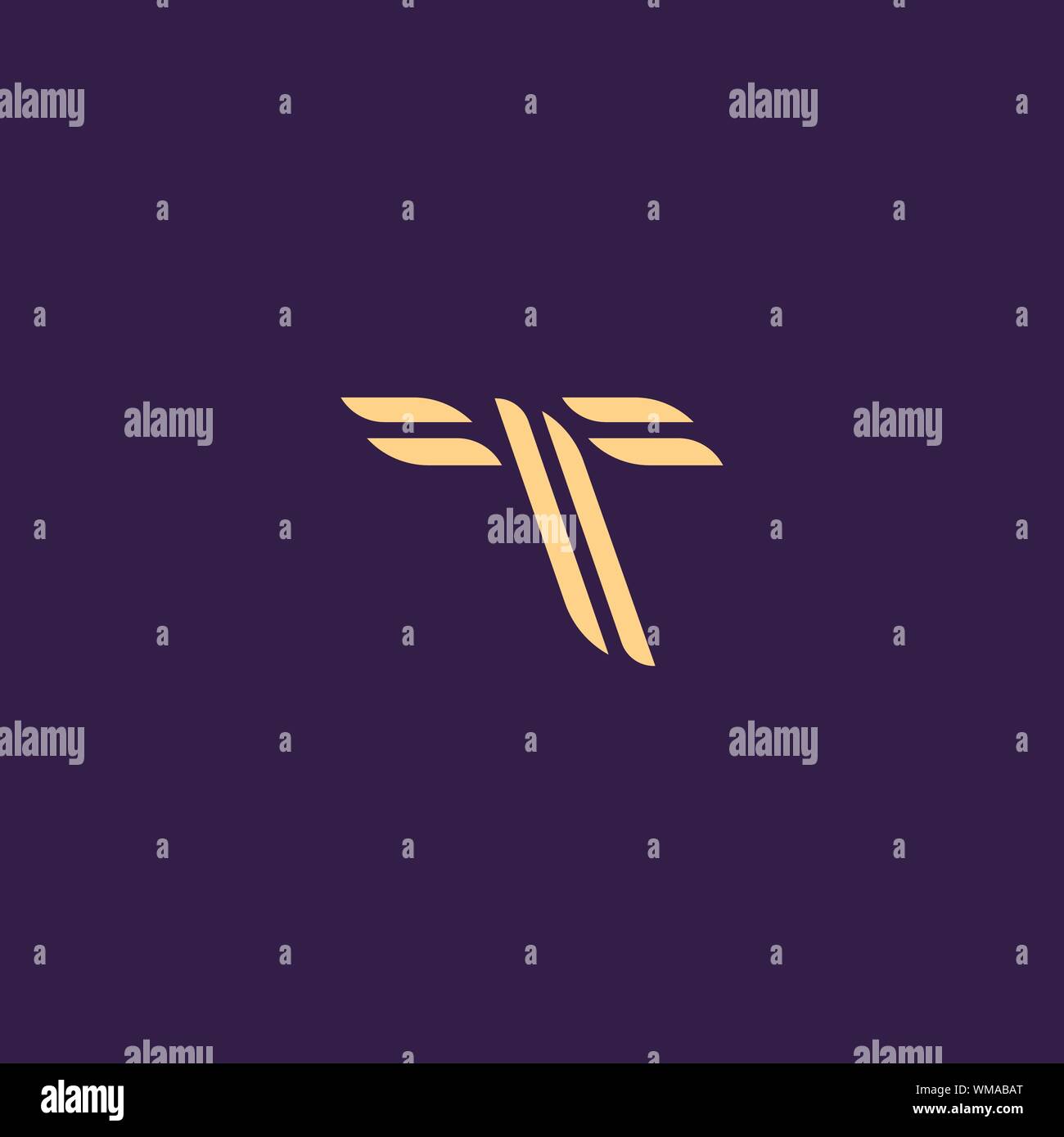 Creative Innovative Initial Letter logo TT T. Minimal luxury Monogram ...