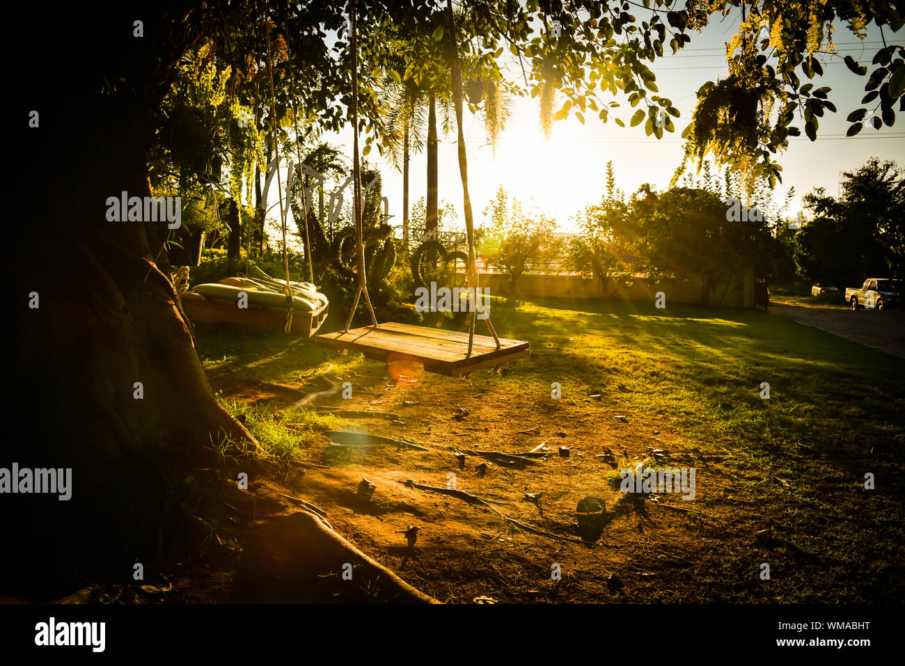 Tree swings hi-res stock photography and images - Alamy