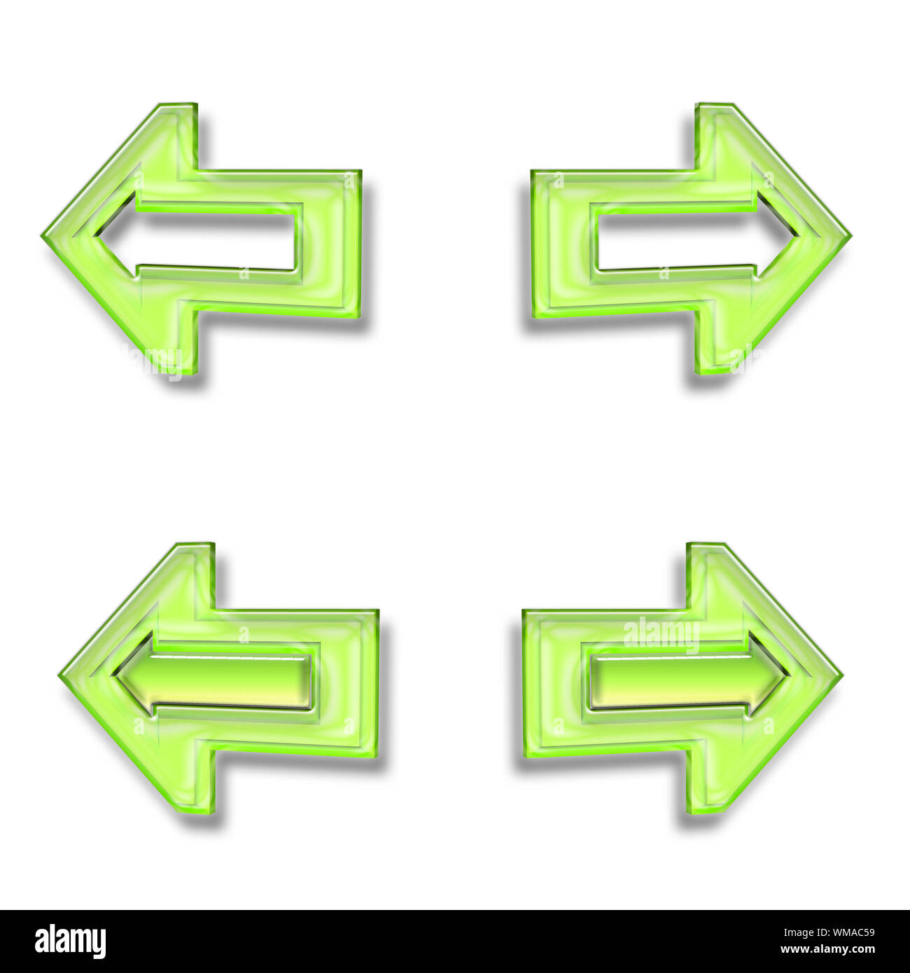 Set of color 3d web icons Stock Photo - Alamy