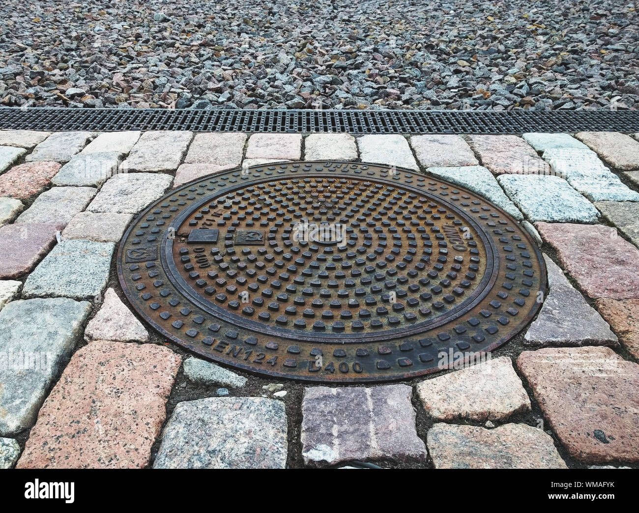Close up lid manhole hi-res stock photography and images - Alamy