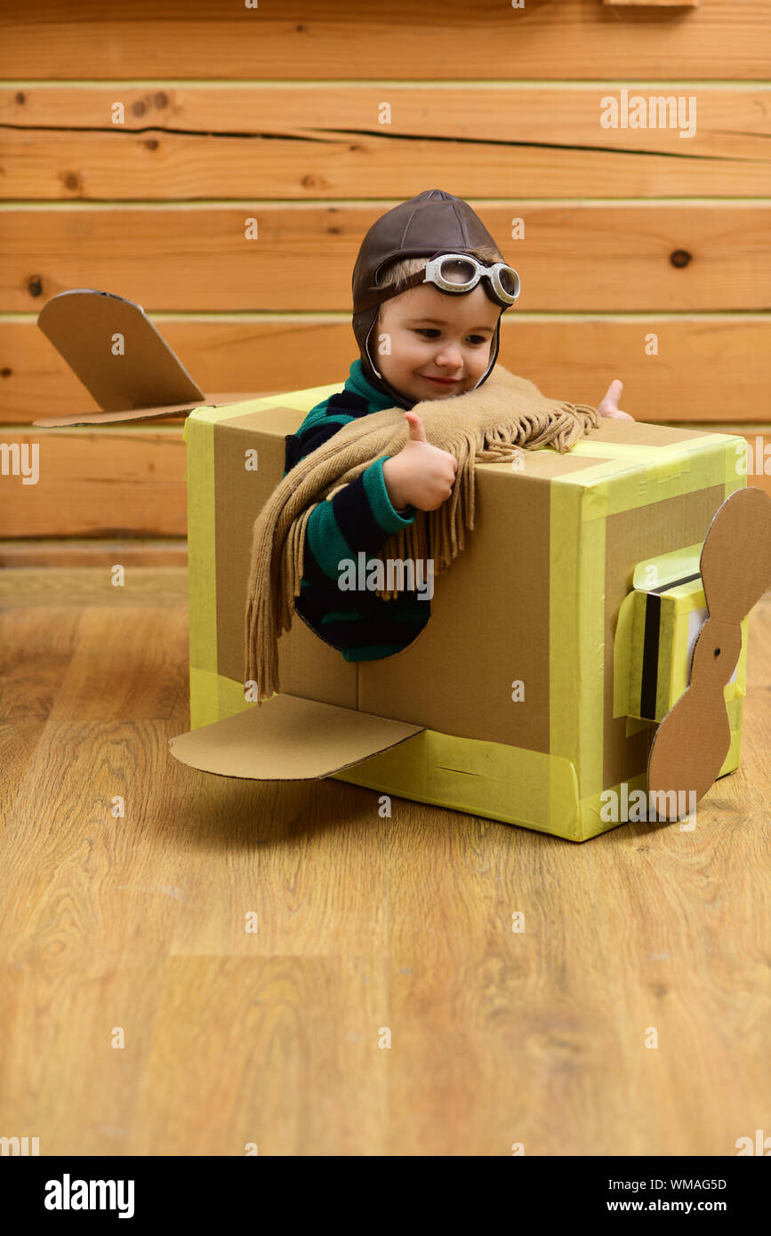 Boy box pilot hi-res stock photography and images - Alamy