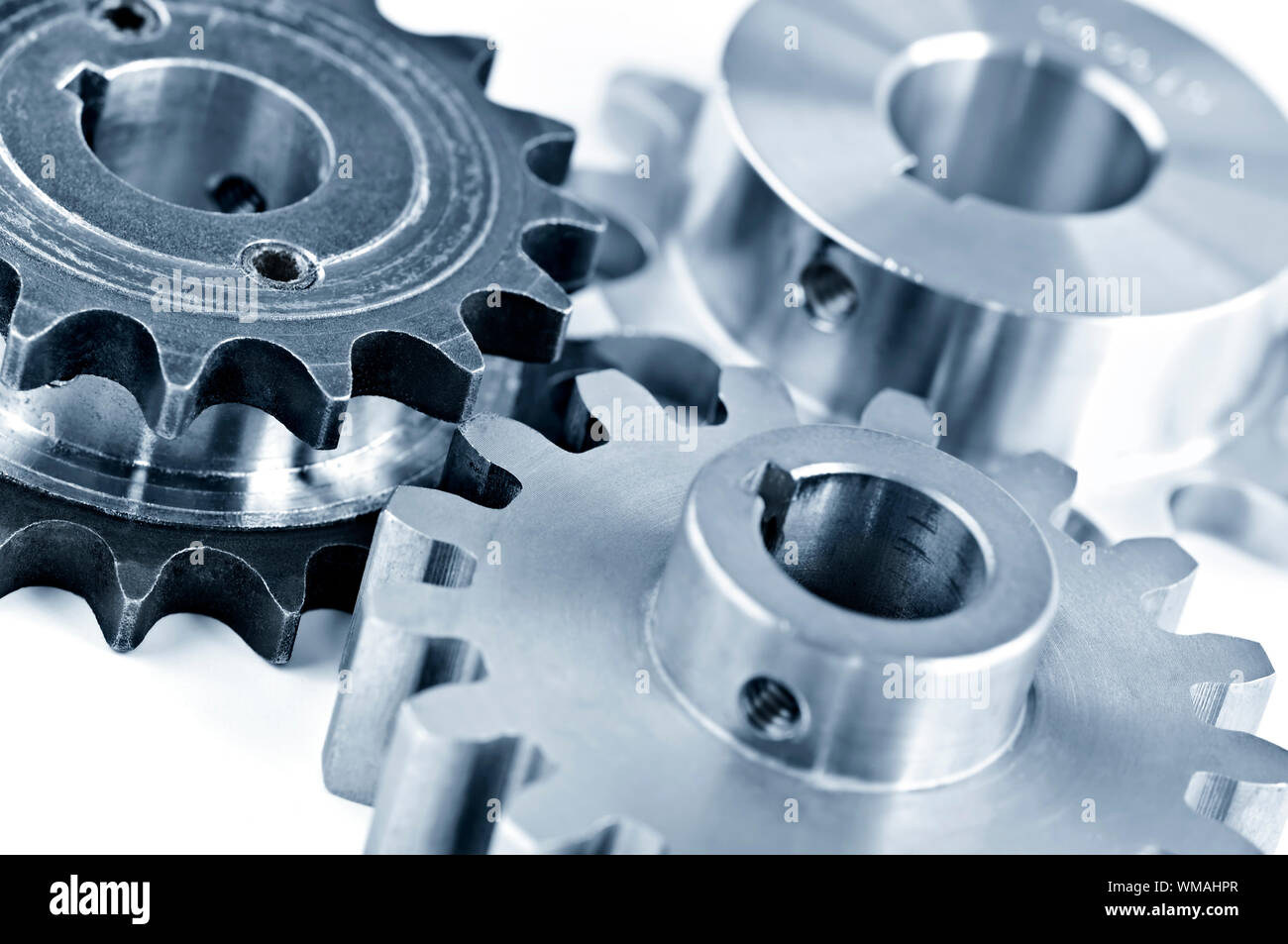 Interlocking gears on white hi-res stock photography and images - Alamy