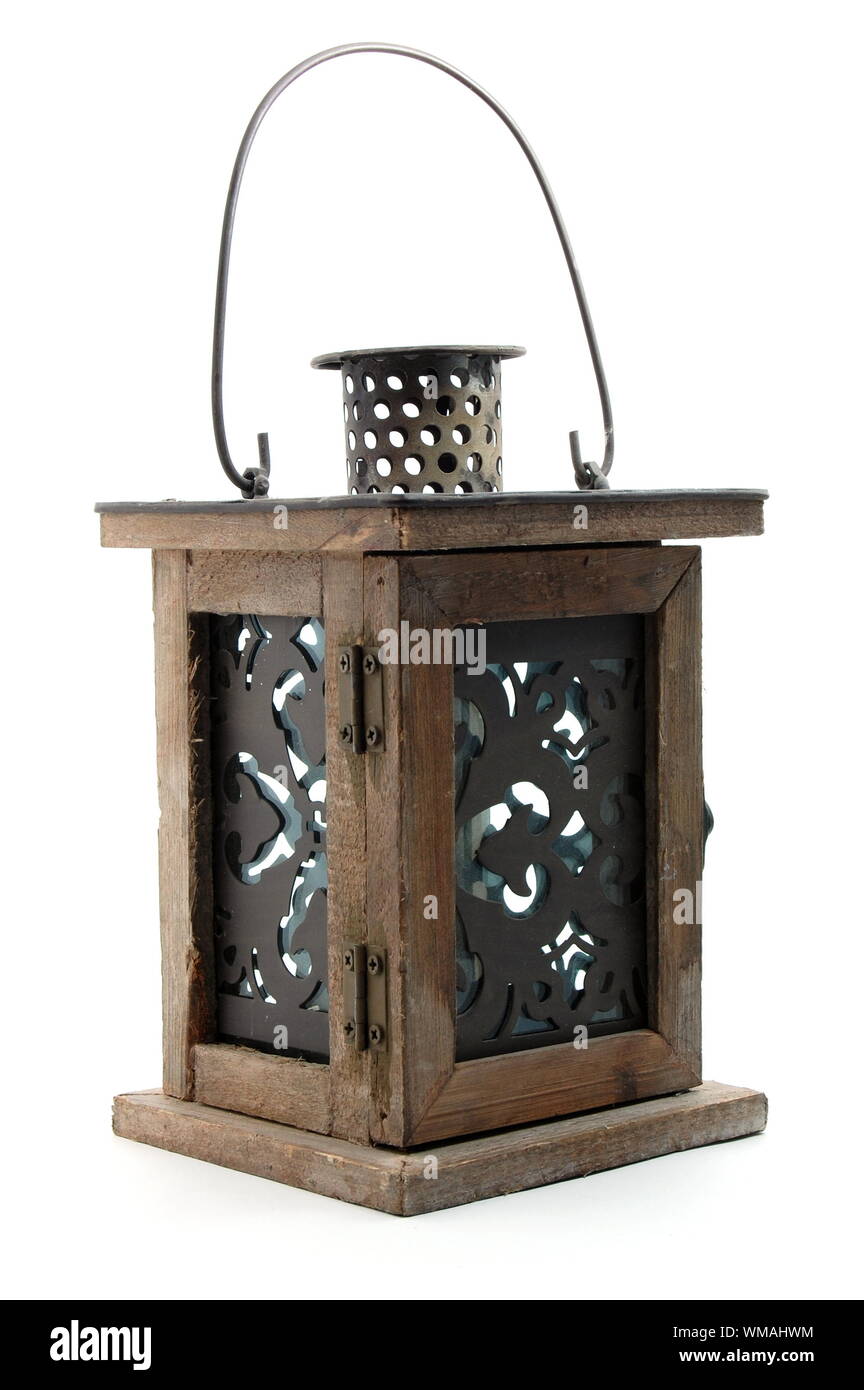 old lamp isolated on a white background Stock Photo - Alamy