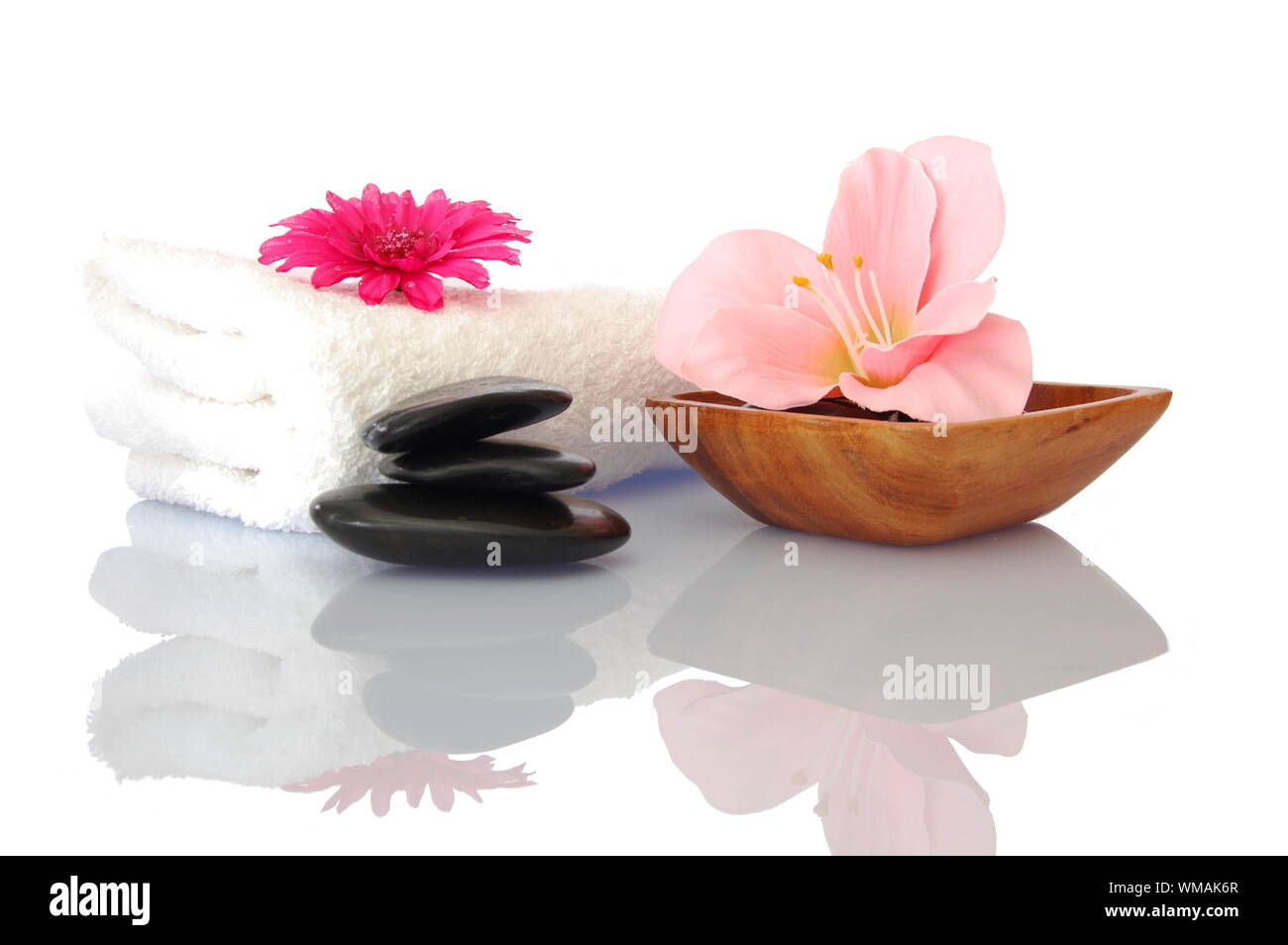 spa zen and wellness concept isolated on white background Stock Photo ...
