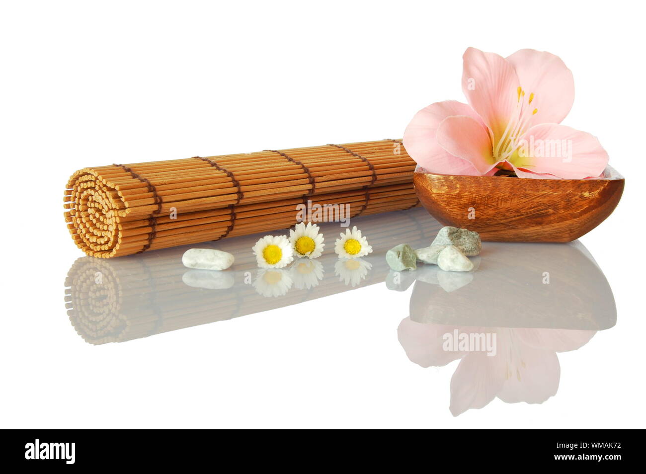 wellness and bath still life isolated on white background Stock Photo ...