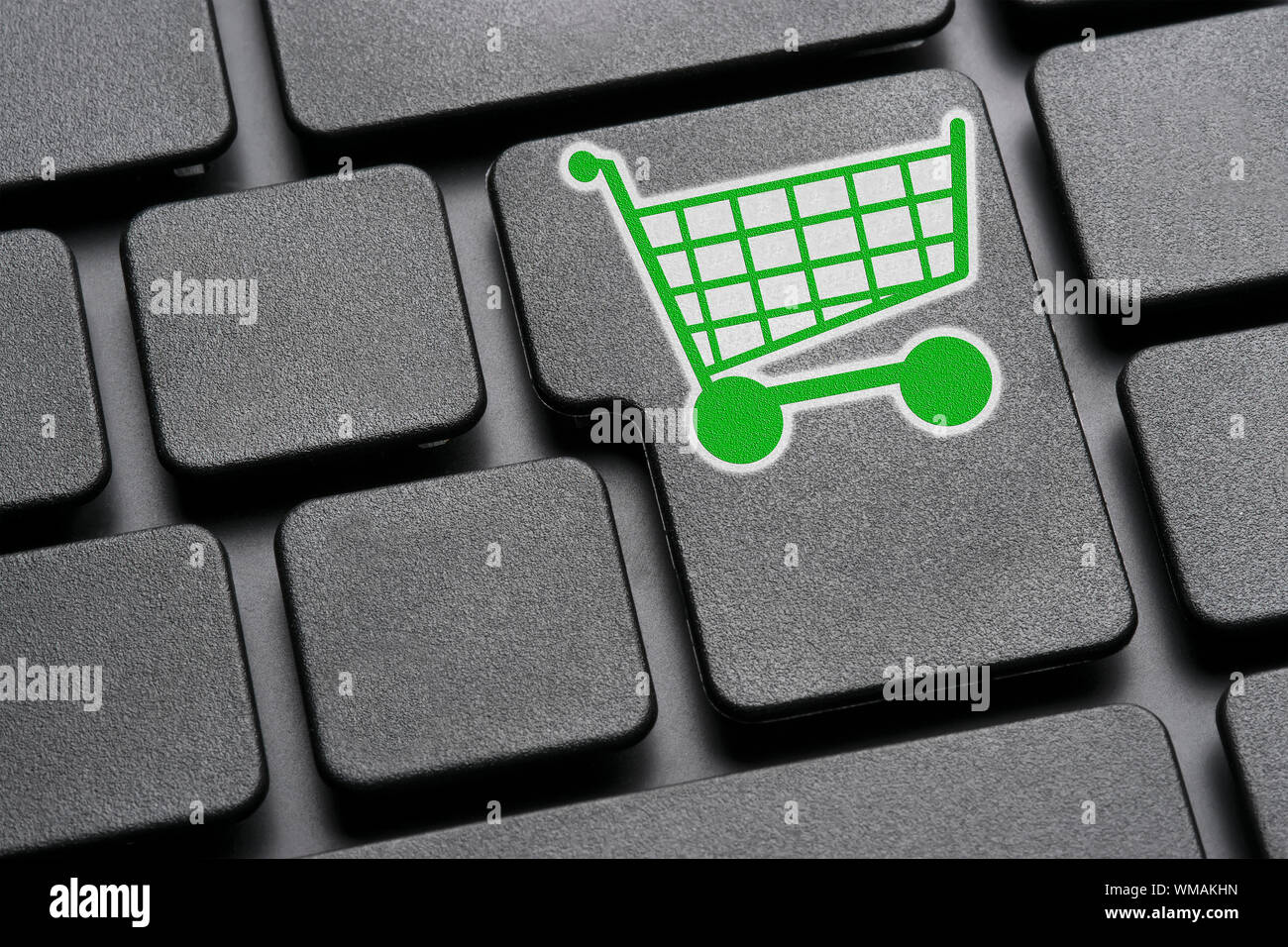 Shopping cart image a keyboard hi-res stock photography and images - Alamy