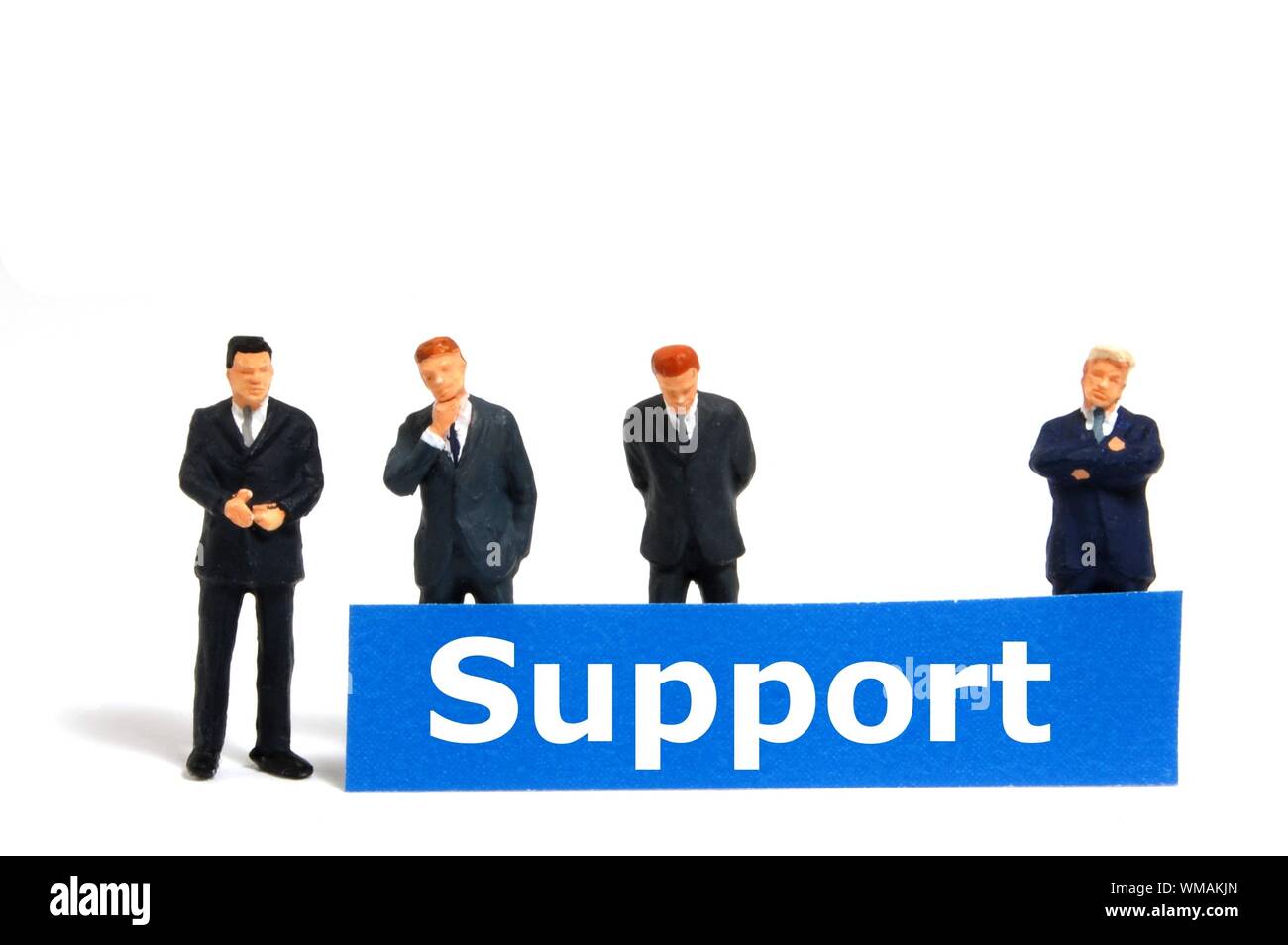 business support team isolated on white background Stock Photo - Alamy