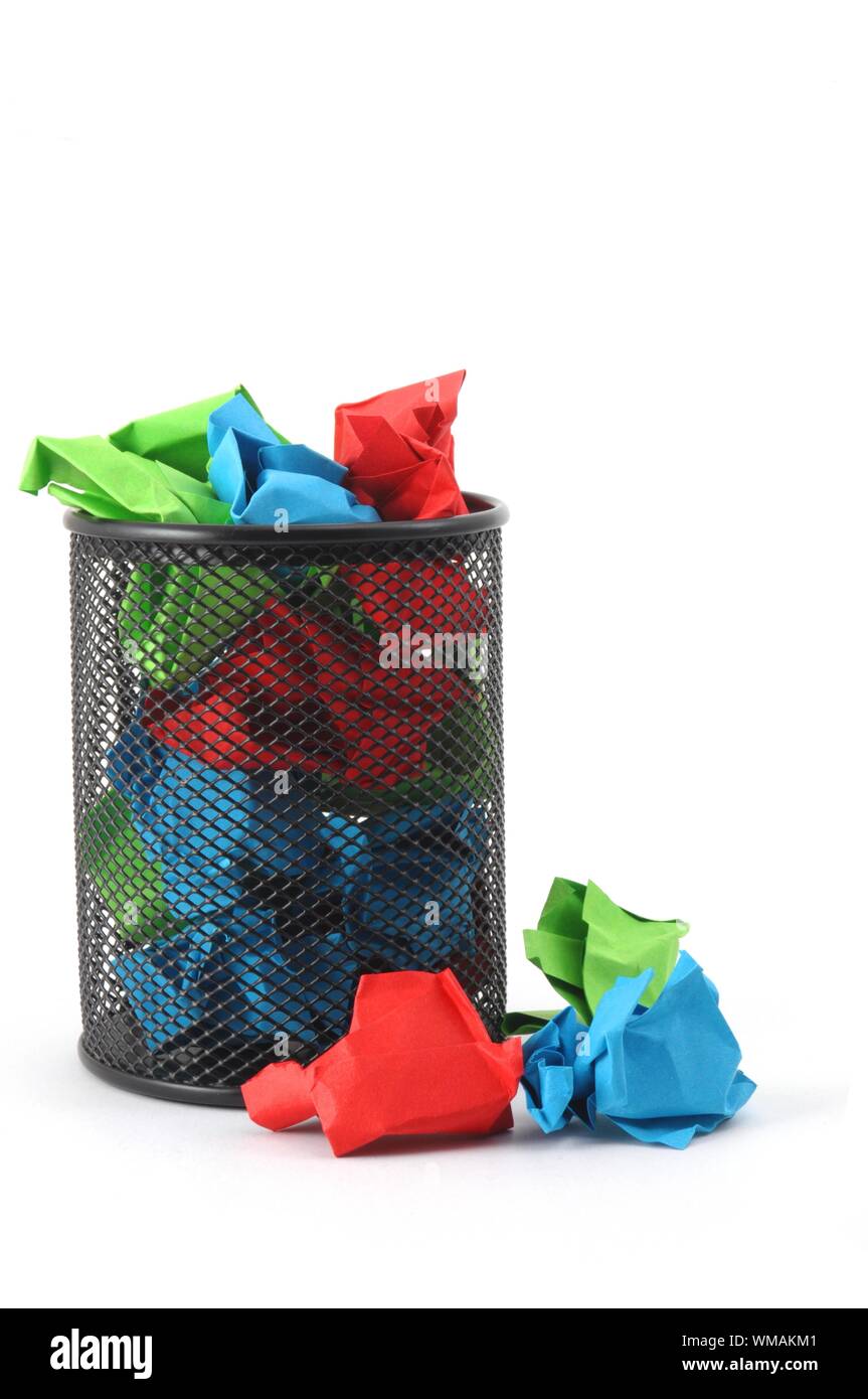 paper trash in office with copyspace for a text message Stock Photo - Alamy