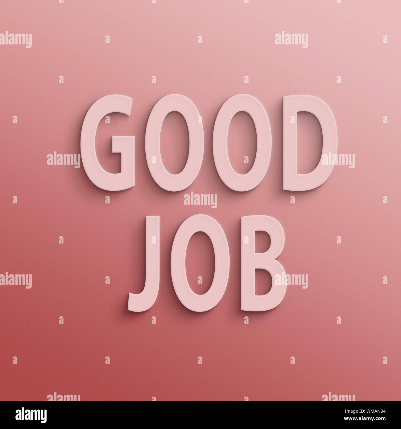 text on the wall or paper, good job Stock Photo - Alamy