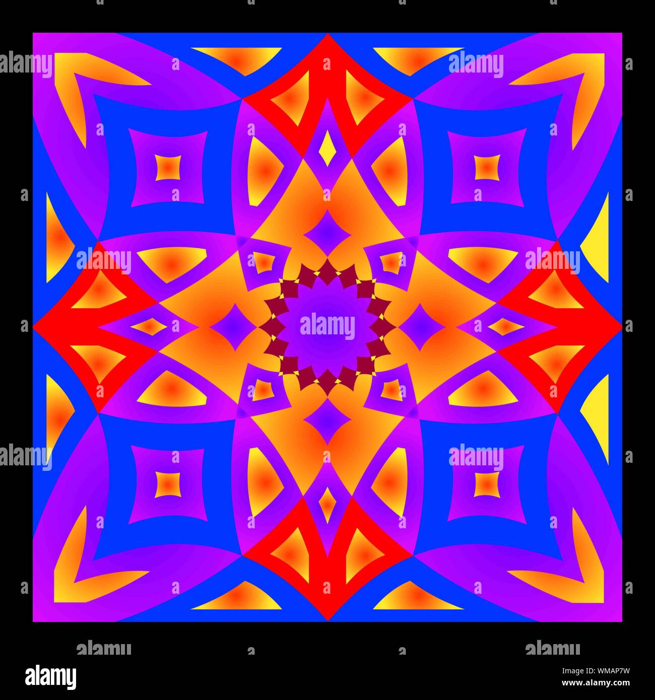 Seamless pattern artistic floral Cut Out Stock Images & Pictures - Alamy