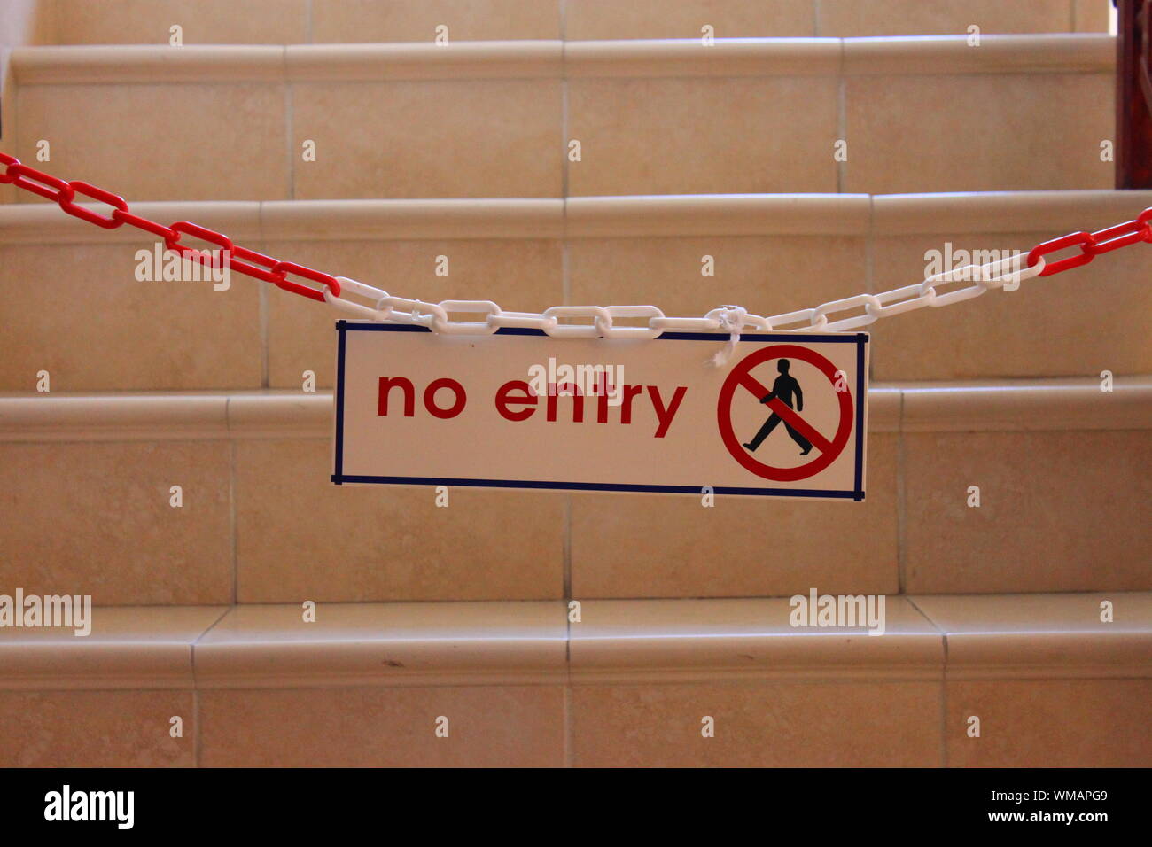 No Entry Sign Chain High Resolution Stock Photography and Images - Alamy