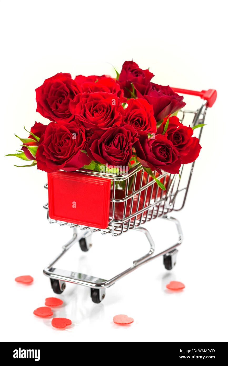 Giving a red rose Cut Out Stock Images & Pictures - Alamy