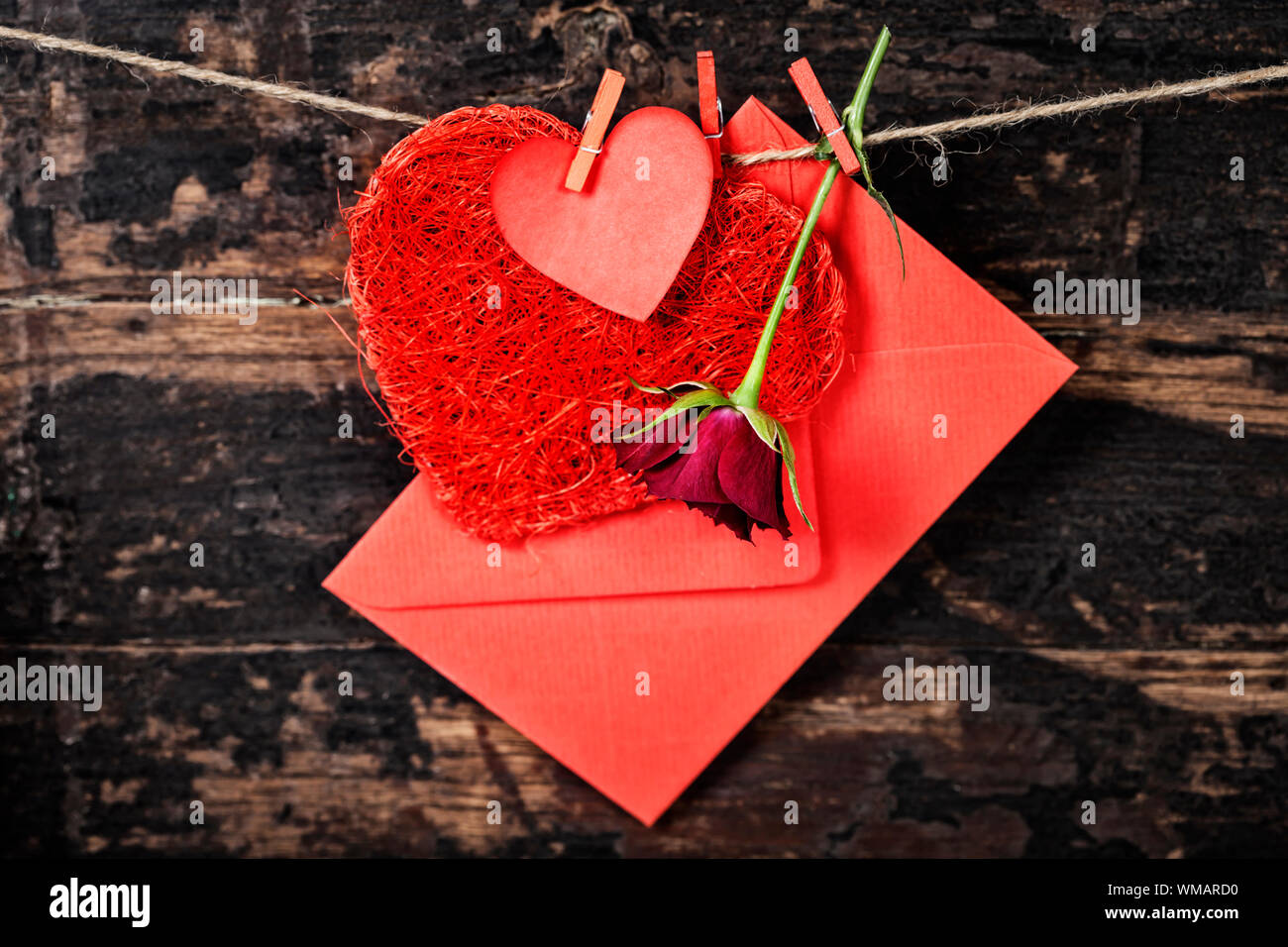 Valentine's day composition Stock Photo - Alamy