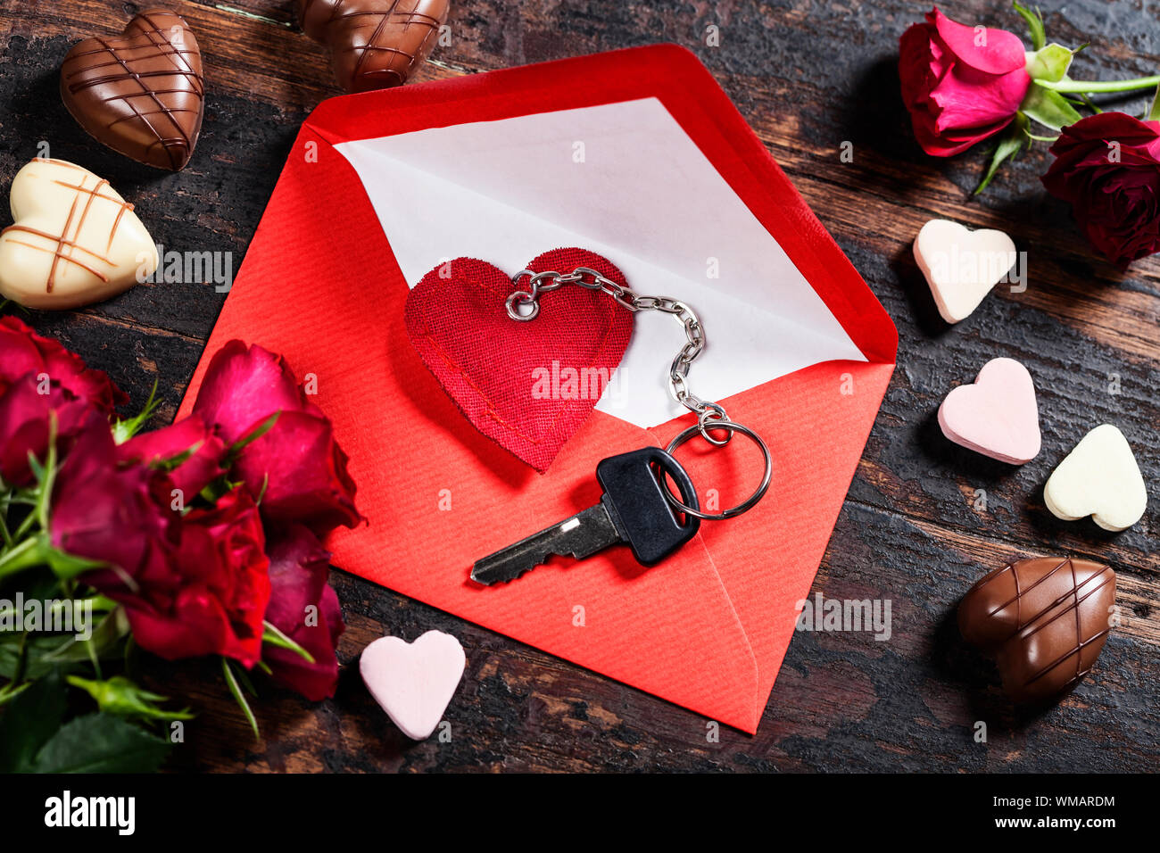 Valentine's day composition Stock Photo - Alamy