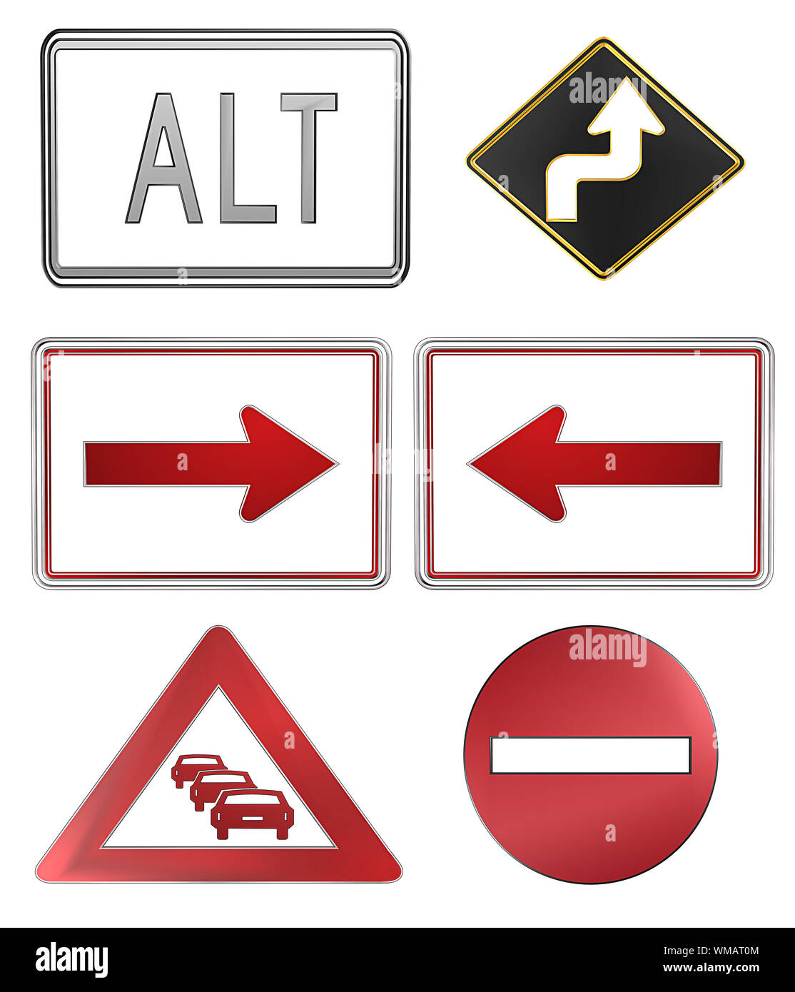 Road Signs Cut Out Stock Images & Pictures - Alamy