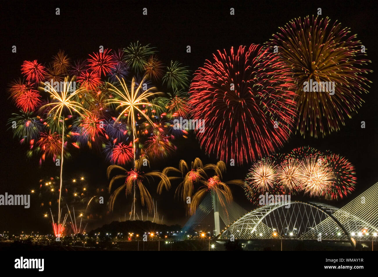 Fireworks display at Putrajaya, Kuala Lumpur, Malaysia Stock Photo - Alamy