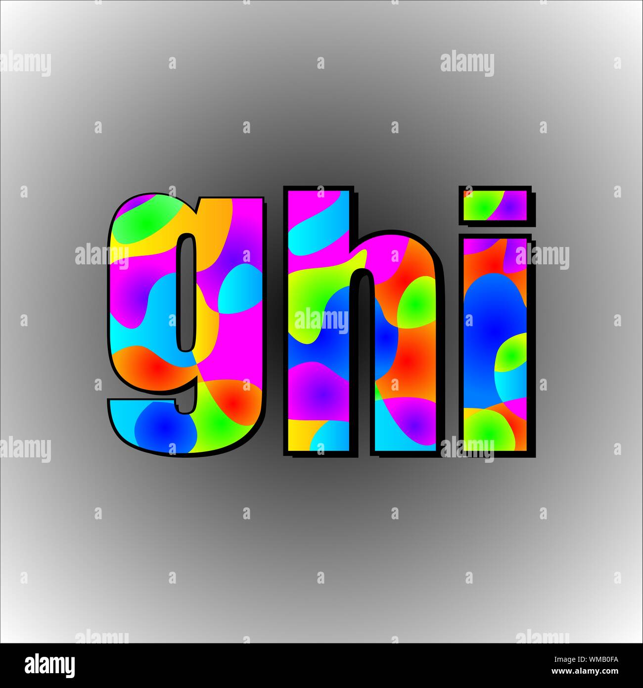 Geometric font alphabet letters hi-res stock photography and images - Alamy