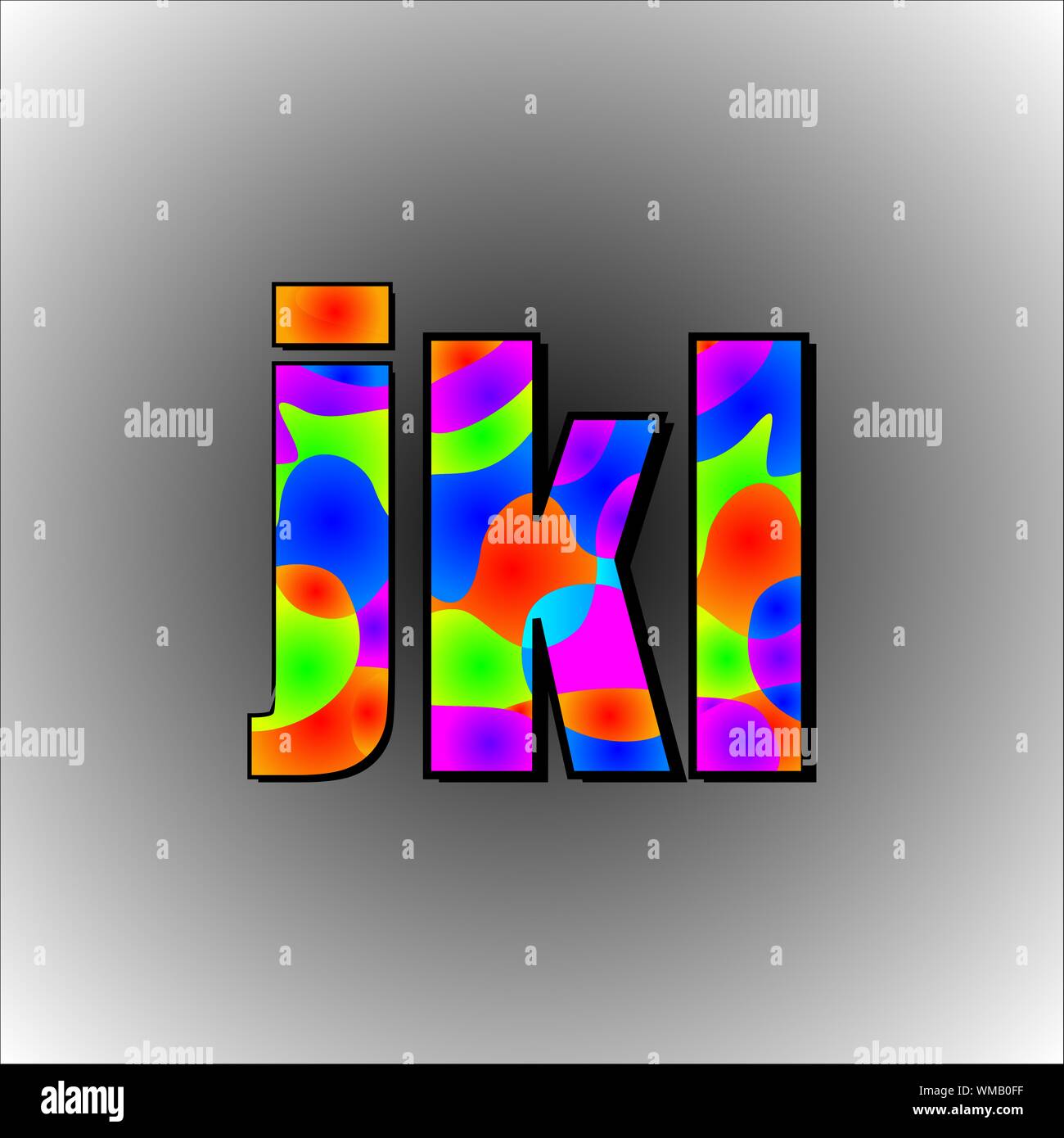 Geometric font alphabet letters hi-res stock photography and images - Alamy