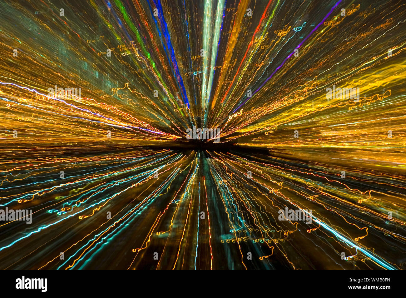 Night traffic lights on a street city Stock Photo - Alamy