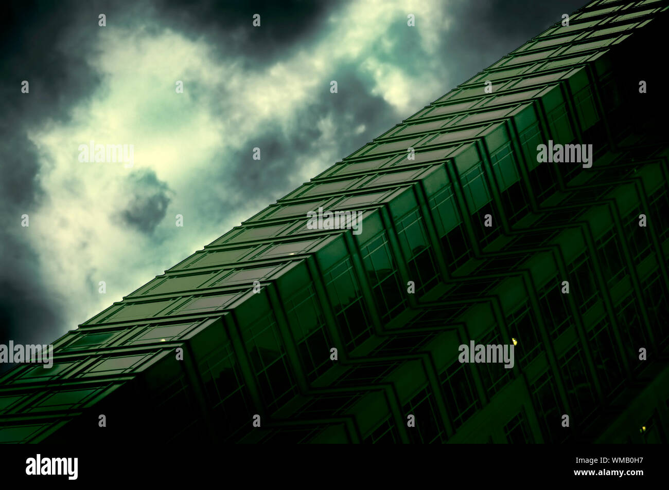 abstract office building in stormy Stock Photo - Alamy