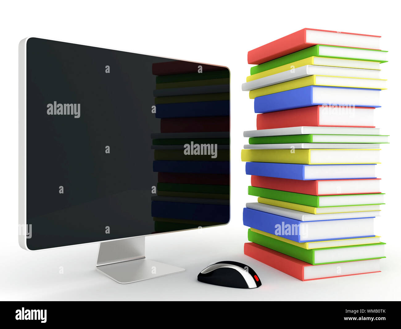 Image of computer technology on a white background isolated Stock Photo ...