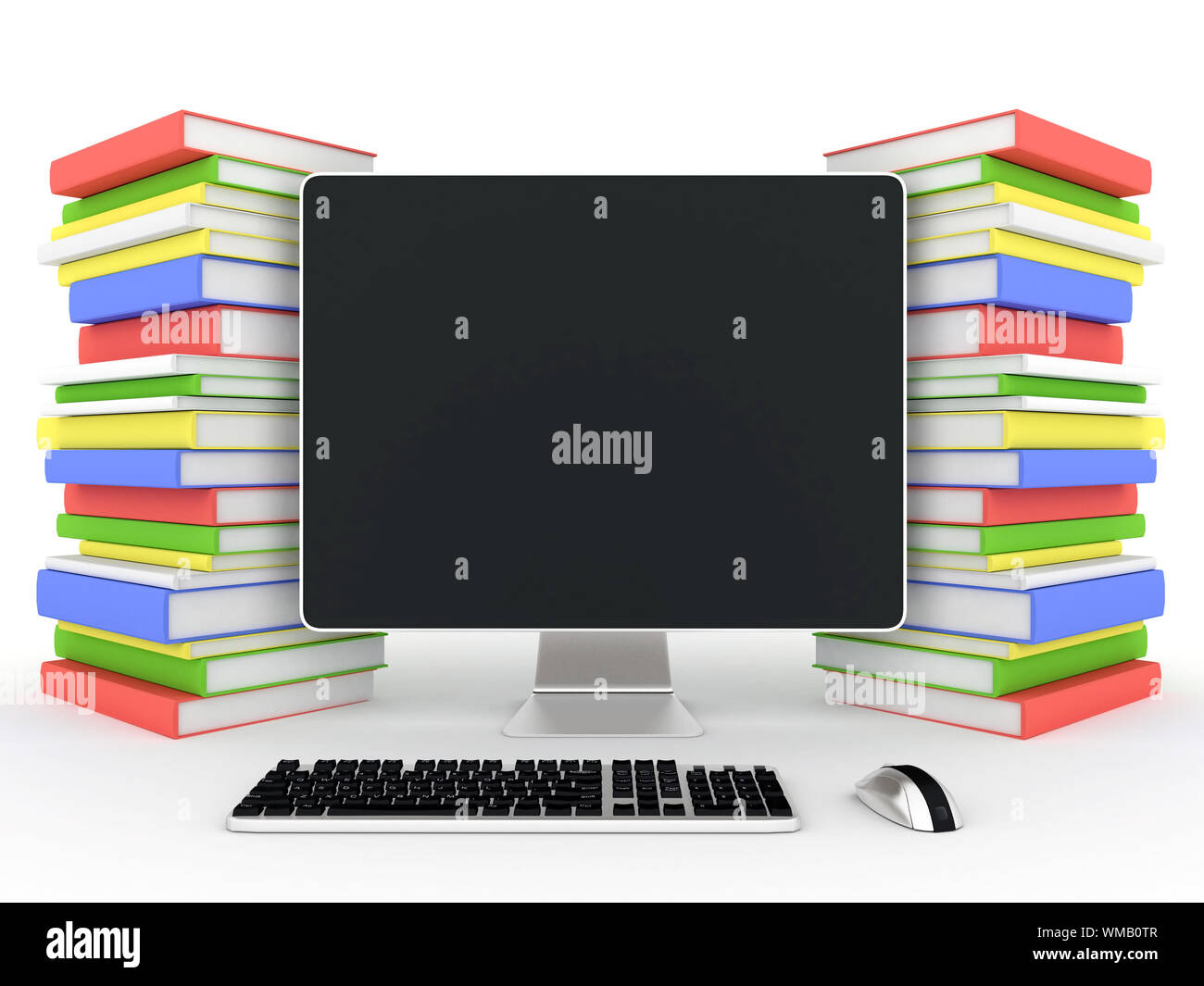 Image of computer technology on a white background isolated Stock Photo ...