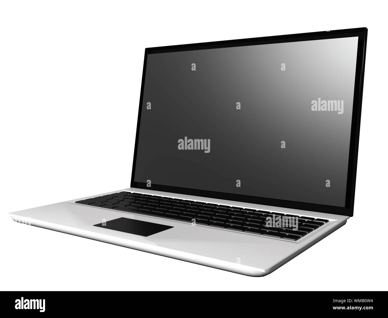 Image of computer technology on a white background isolated Stock Photo ...