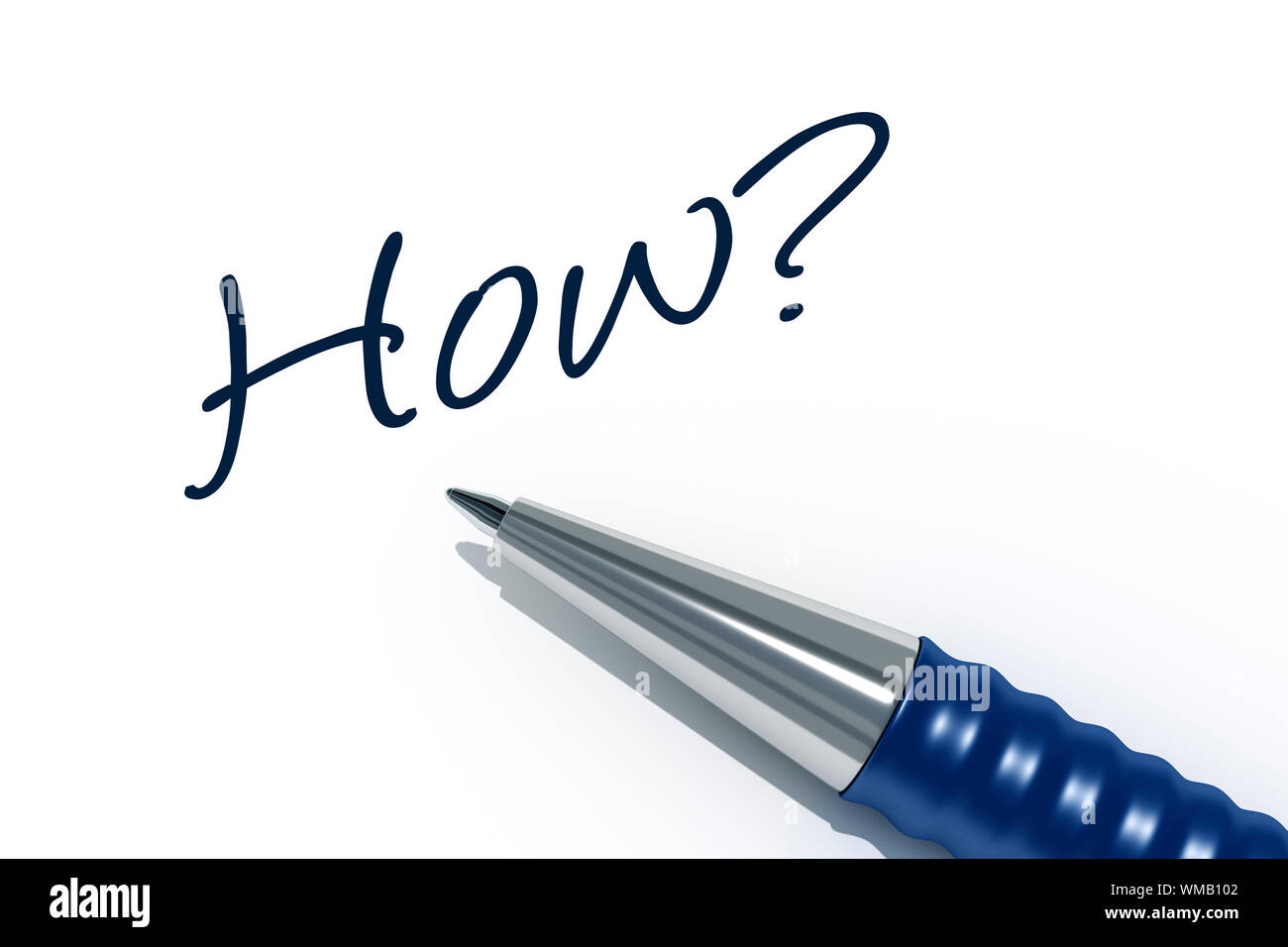 An image of a pen with the message how Stock Photo - Alamy