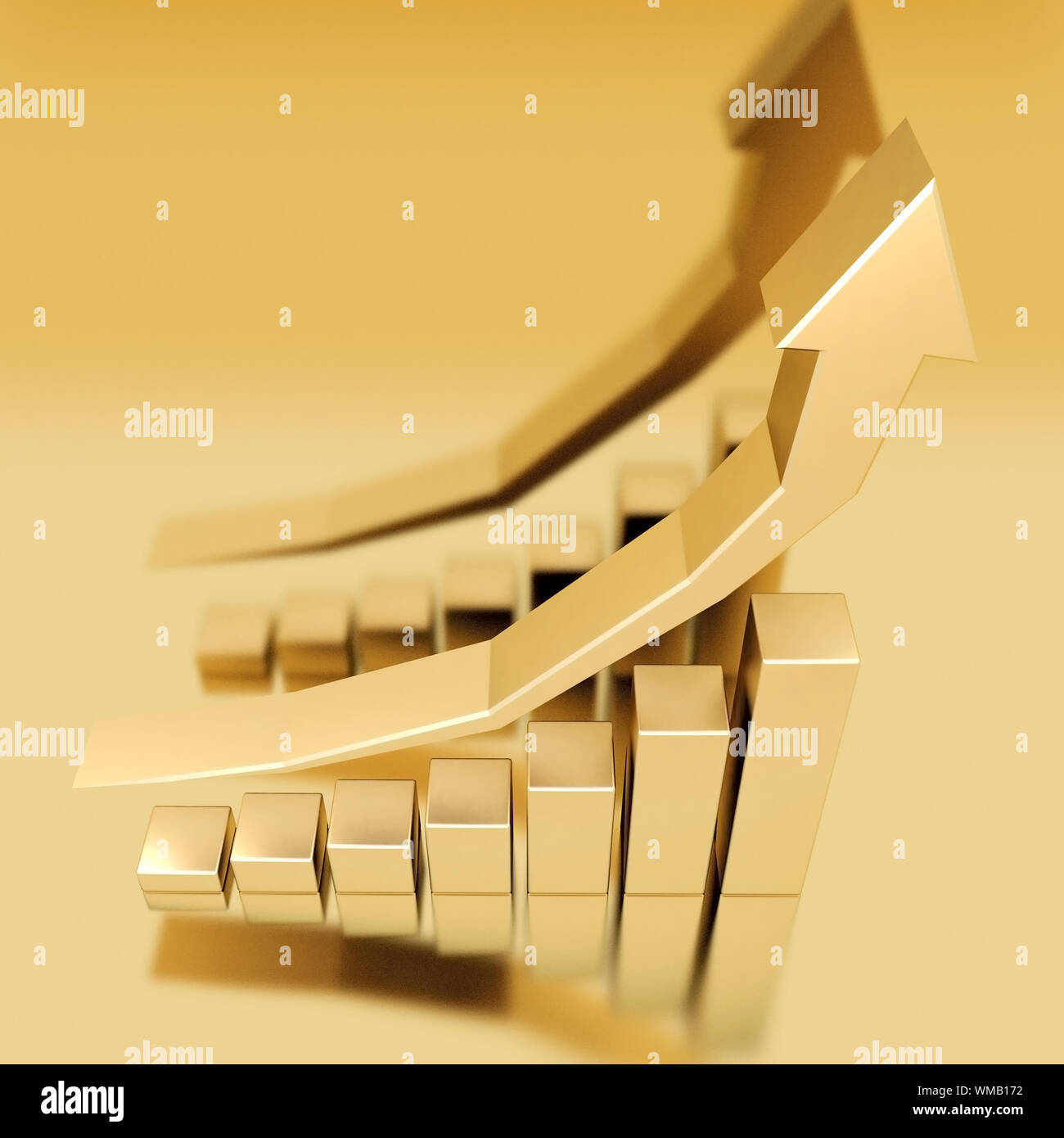 the graph of growth, the statistics of growth, career ladder Stock ...