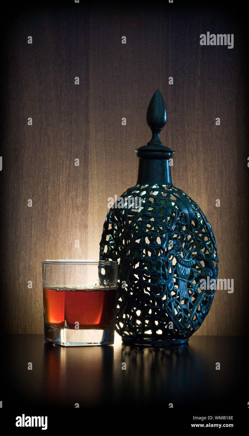 Bottles honey brandy hi-res stock photography and images - Alamy