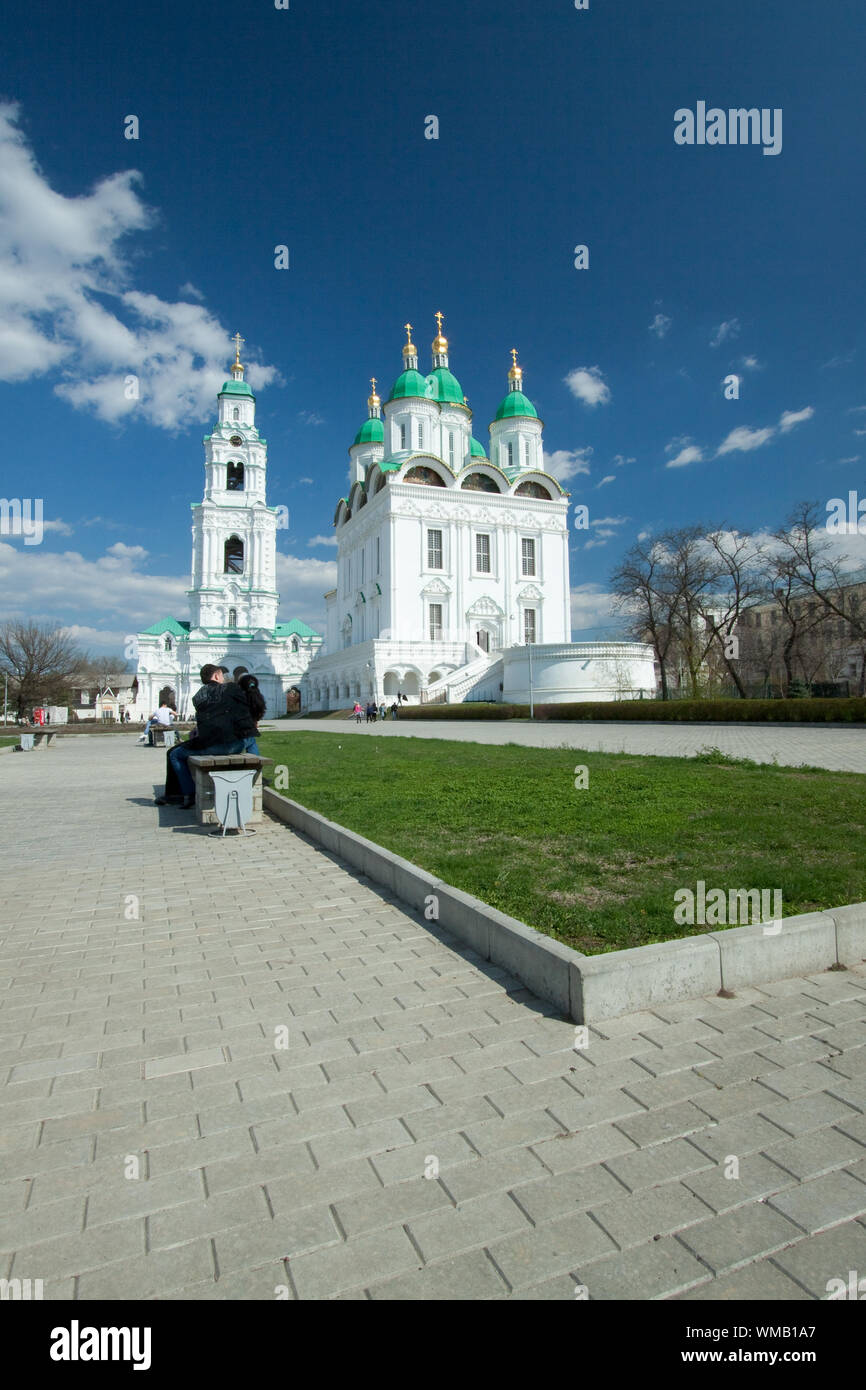 Picture is very beautiful building, on a background of sky and clouds ...