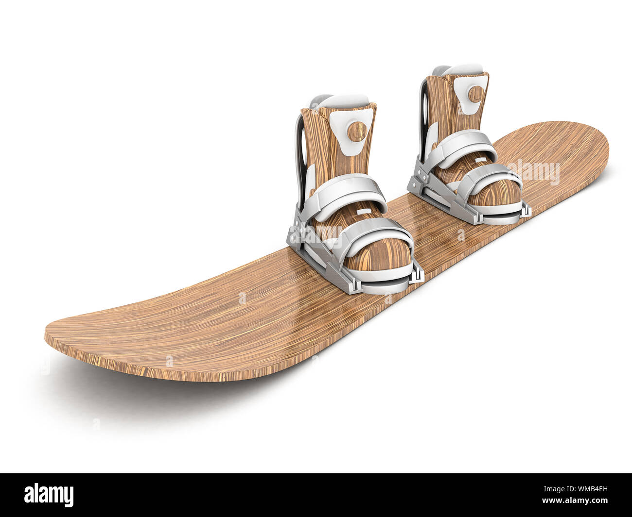 wood snowboard isolated on a white background Stock Photo - Alamy