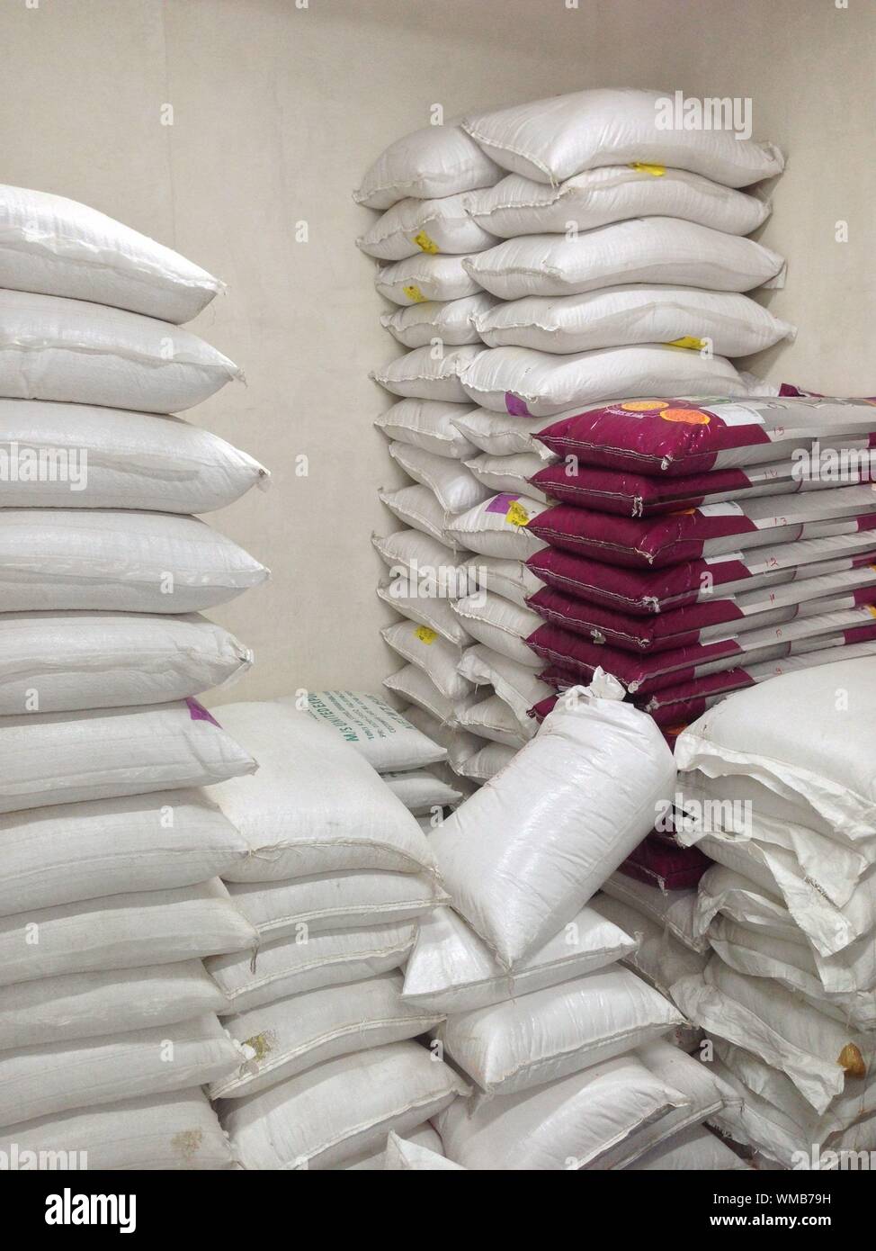 Stack of sacks hi-res stock photography and images - Alamy