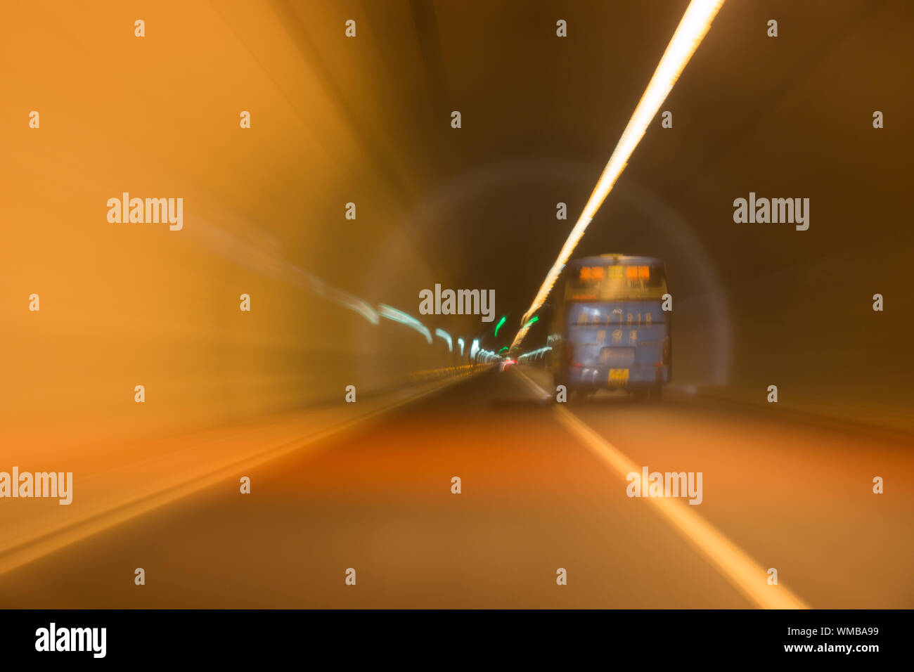 Bus in tunnel hi-res stock photography and images - Alamy