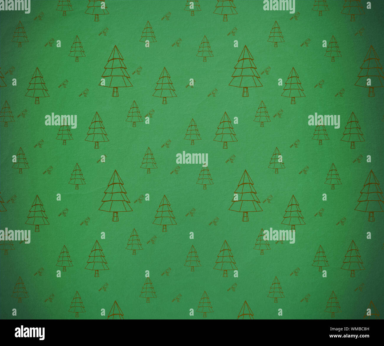 Digitally generated Christmas tree pattern wallpaper Stock Photo - Alamy