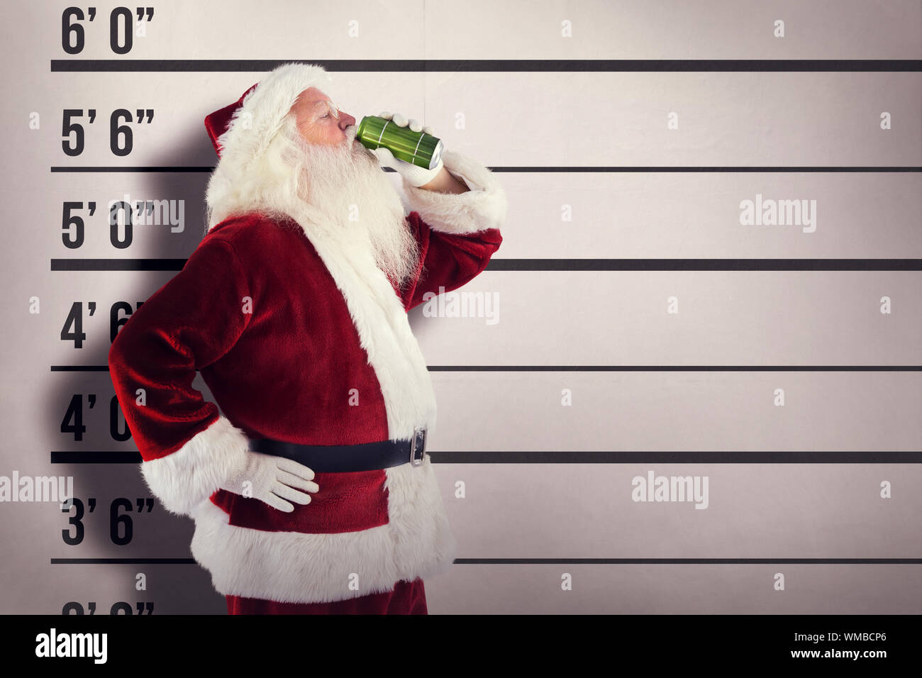 Father christmas drinking beer hi-res stock photography and images - Alamy