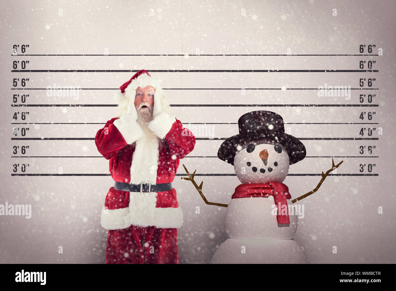 Santa police mug shot hi-res stock photography and images - Alamy