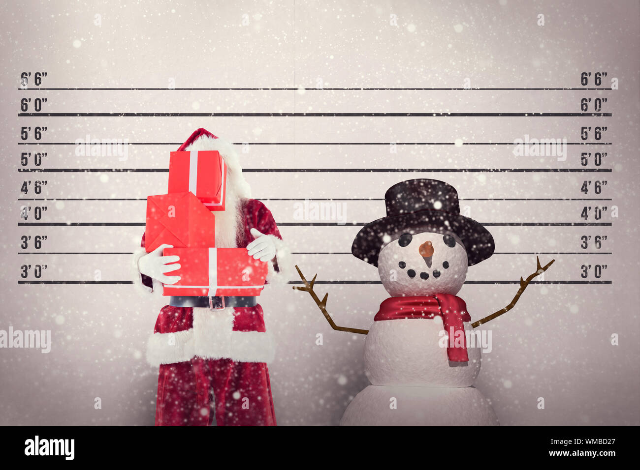 Santa police mug shot hi-res stock photography and images - Alamy