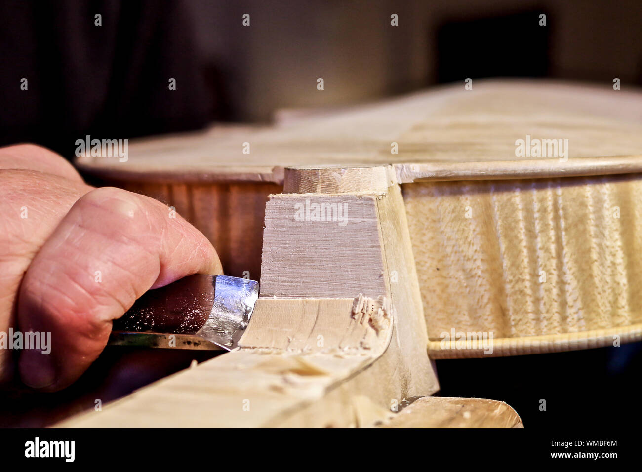 Violin Work Maker Wood High Resolution Stock Photography and Images - Alamy