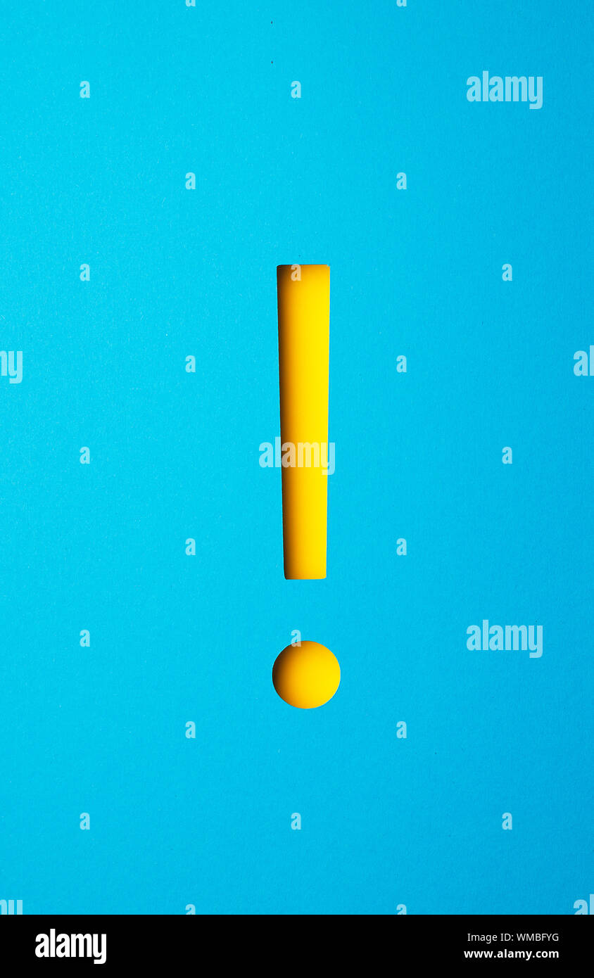 Exclamation Mark High Resolution Stock Photography and Images - Alamy