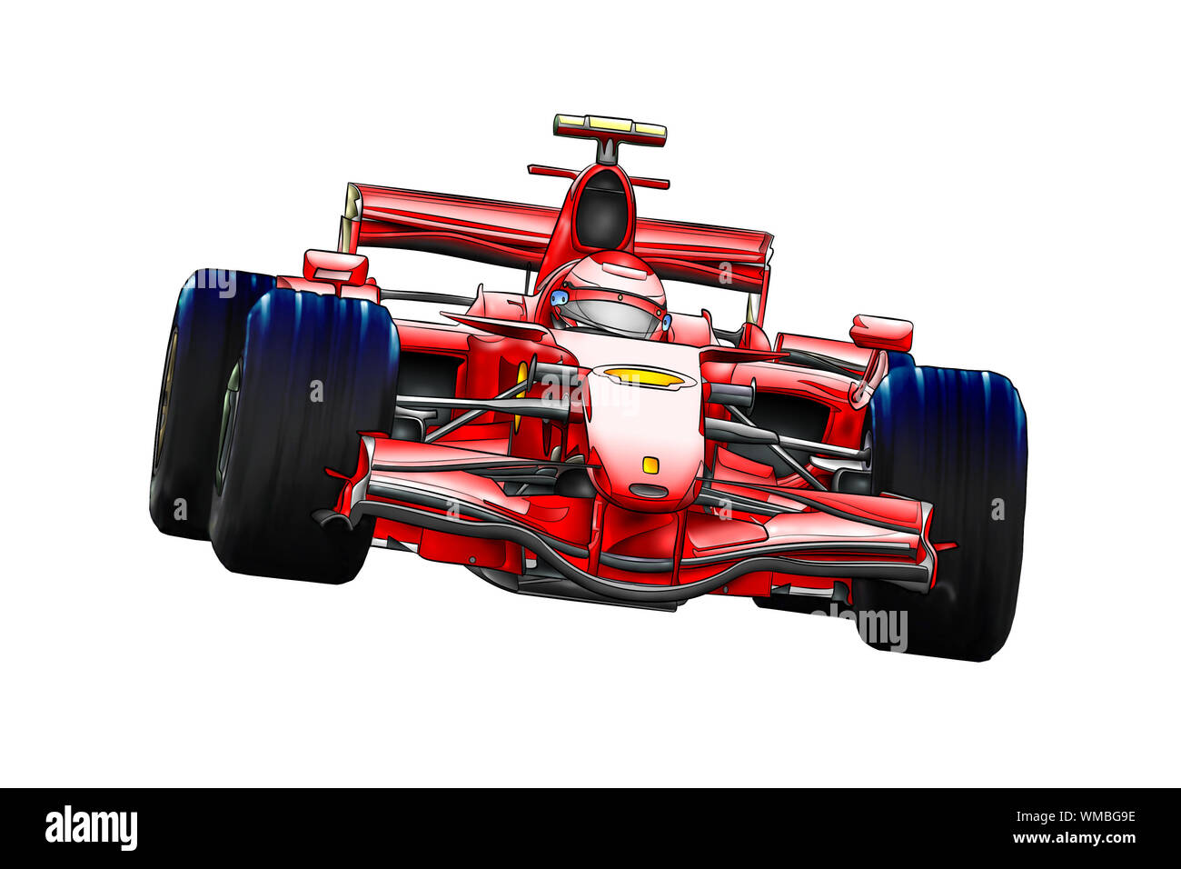 Formula One Race Car Isolated Stock Photo - Alamy