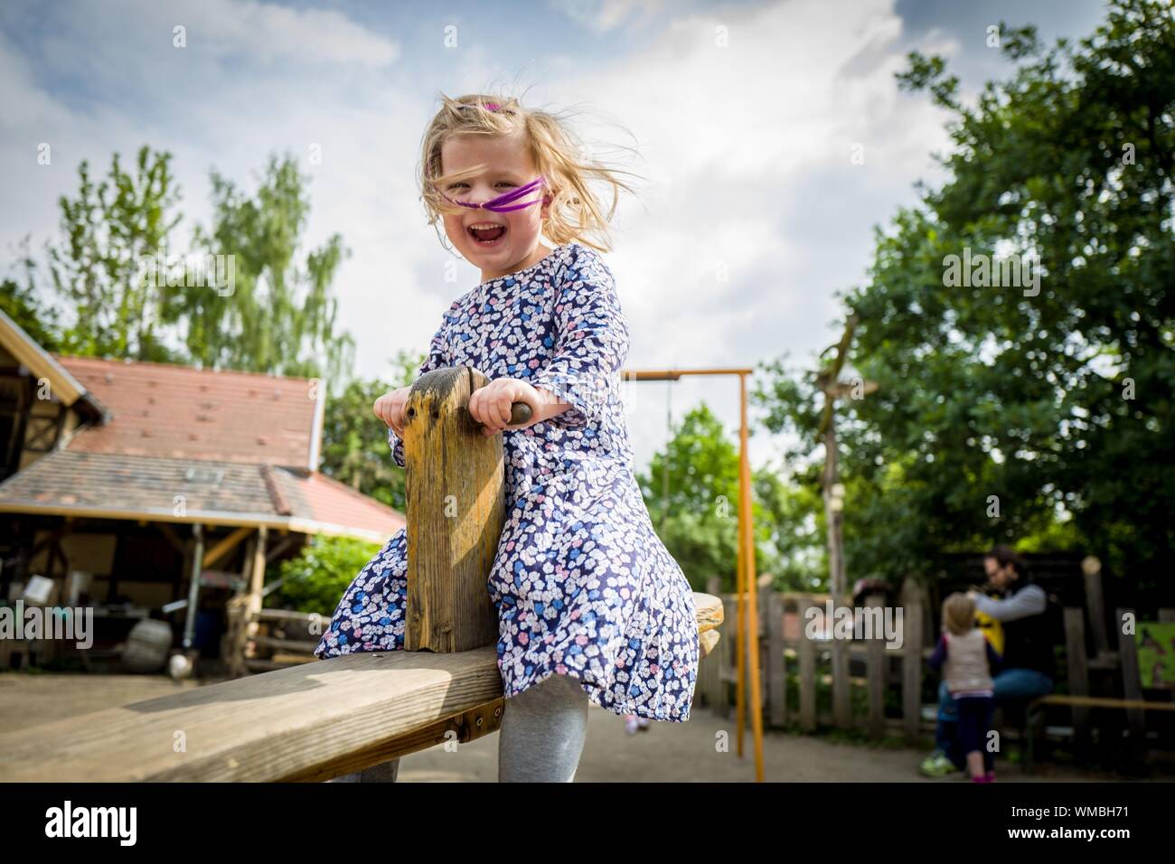Child portrait playground hi-res stock photography and images - Alamy